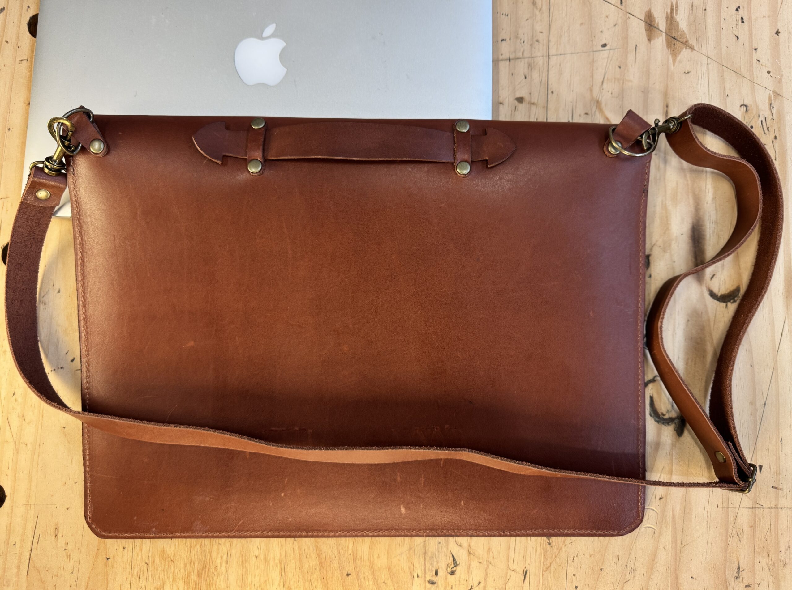 Laptop Satchel Case Full Grain Aniline Leather – 13″ – Henry Eckert ...